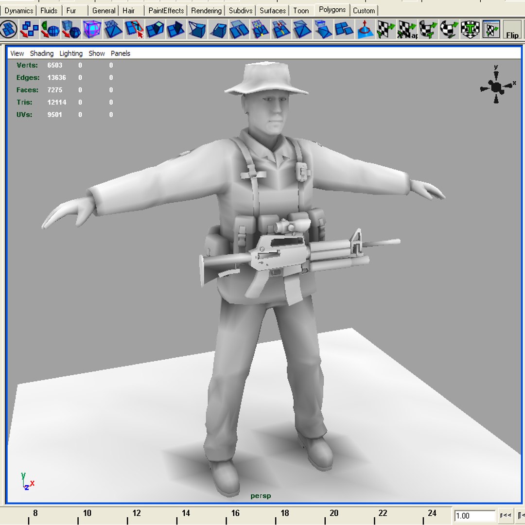 3d Model Of Special Forces Soldier Games