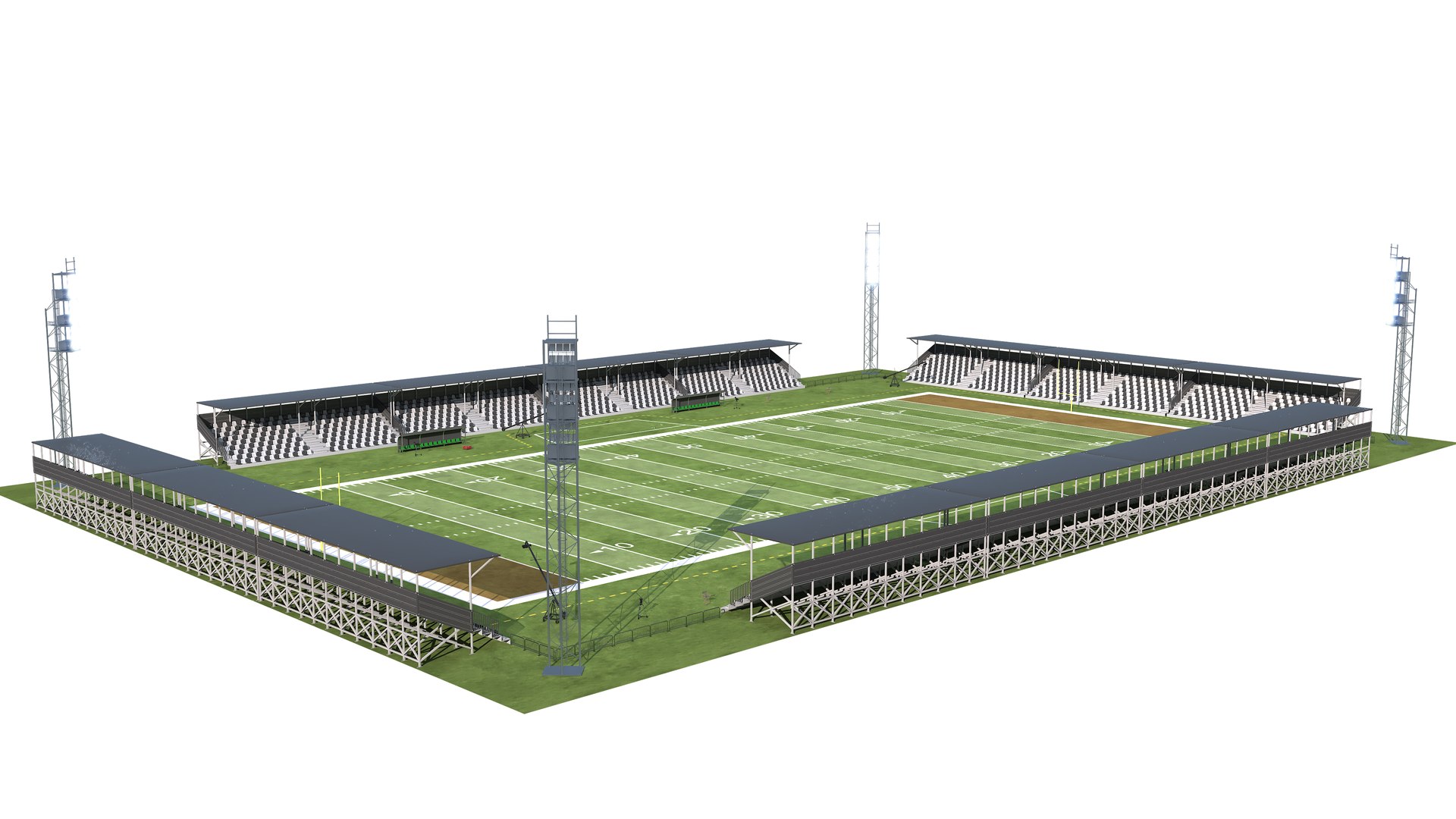 3D Football Stadium - High Detail Model - TurboSquid 2278513