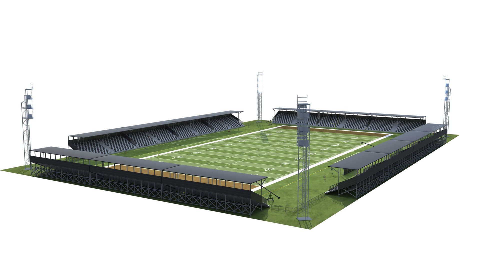 3D Football Stadium - High Detail Model - TurboSquid 2278513