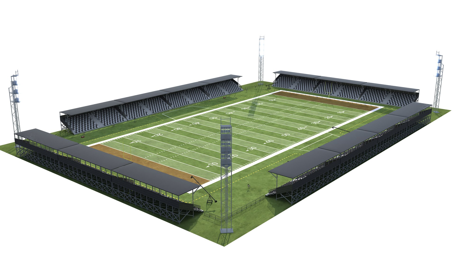 3D Football Stadium - High Detail Model - TurboSquid 2278513