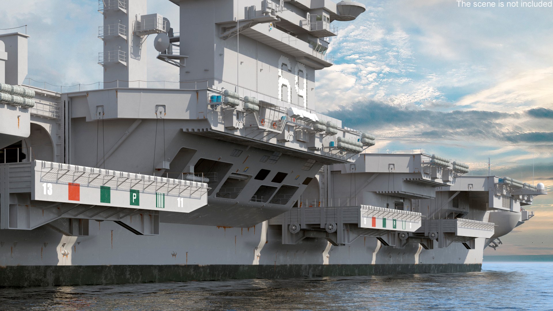 Aircraft Carrier Nimitz Class CVN 69 3D Model - TurboSquid 2422818