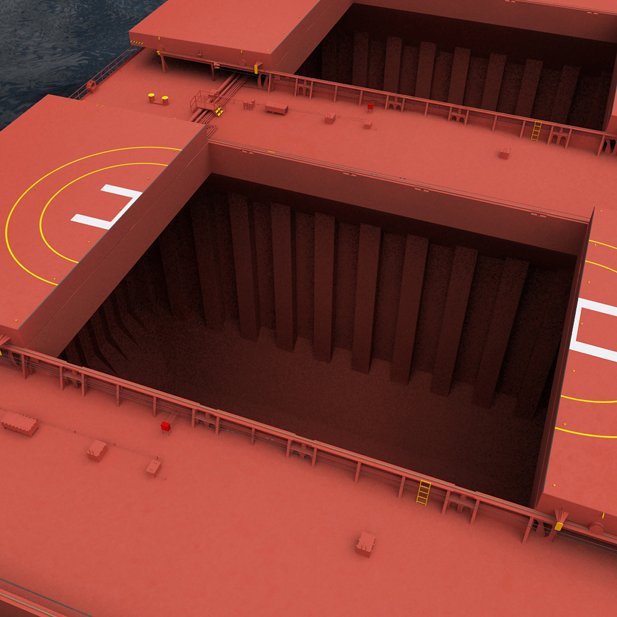 bulk carrier ship cargo 3d max