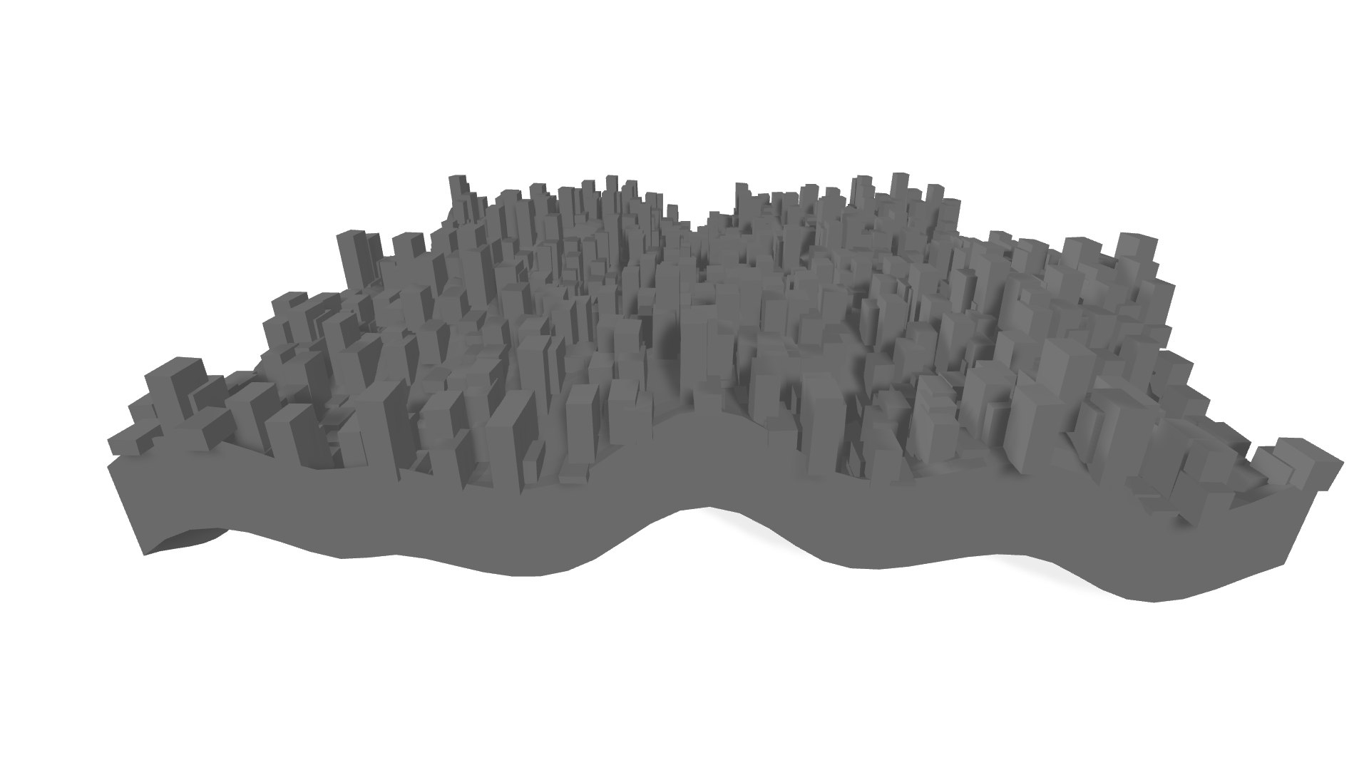 Basic City Model 3D Model - TurboSquid 1746347
