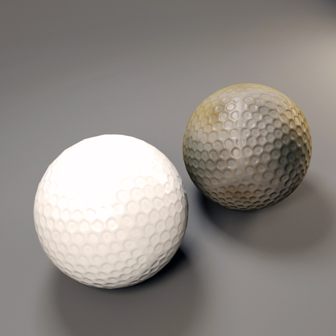 3d Model Of Golf Ball