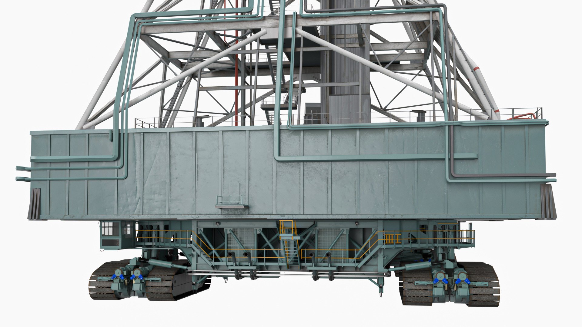 3D Launch Pad With Missile Crawler Transporter Model - TurboSquid 2309962