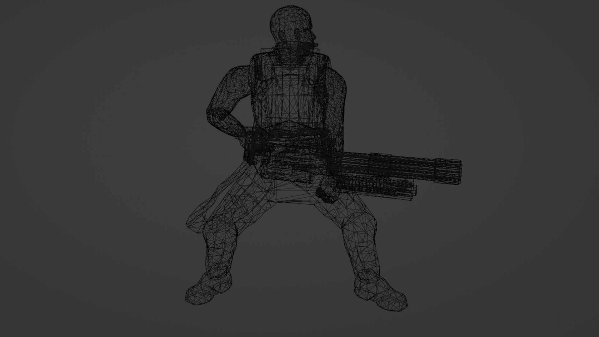 3D Improved Heavy Weapon Grunt Model - TurboSquid 1901185
