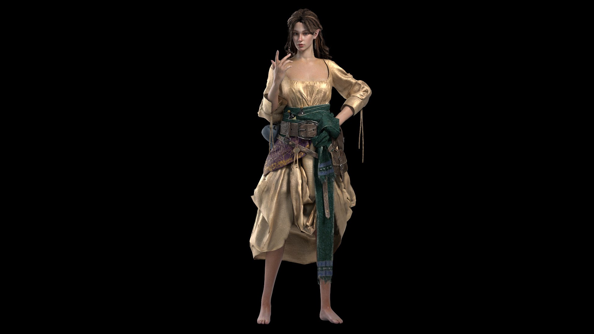 3D Merchant Realistic Female - TurboSquid 2146430