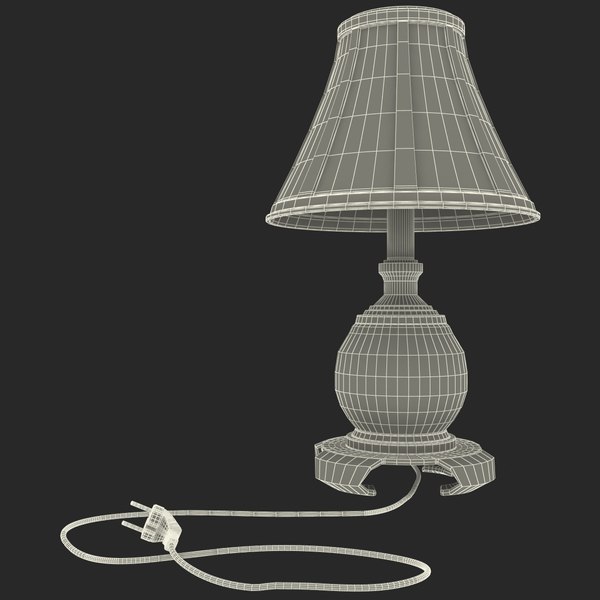 crystal accent table lamp 3d 3ds