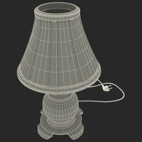 crystal accent table lamp 3d 3ds