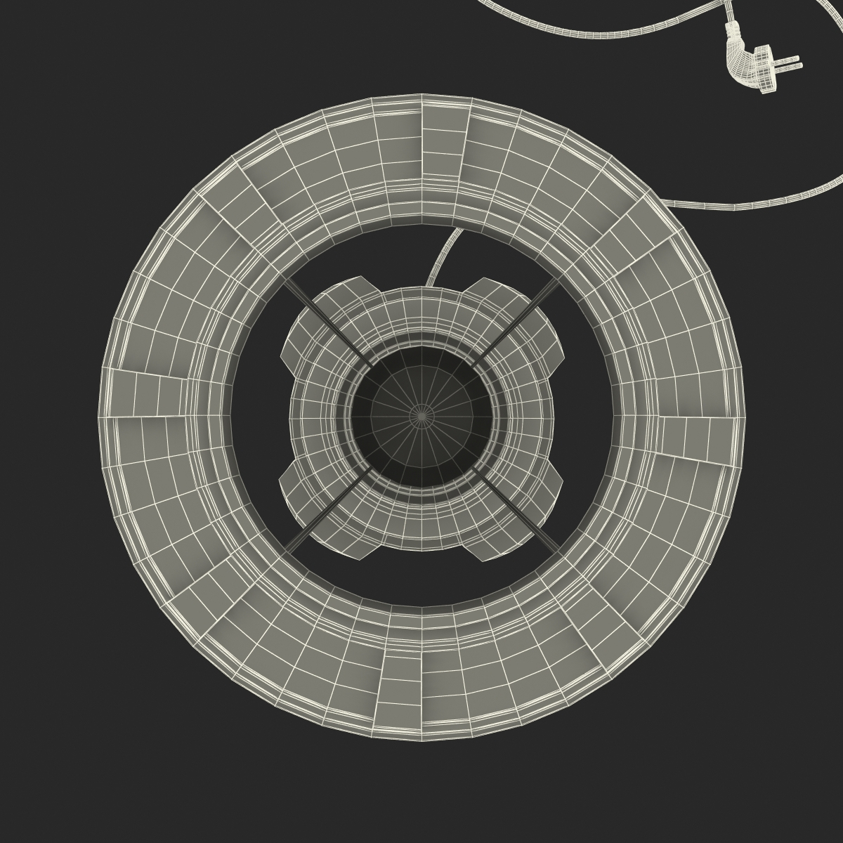 crystal accent table lamp 3d 3ds