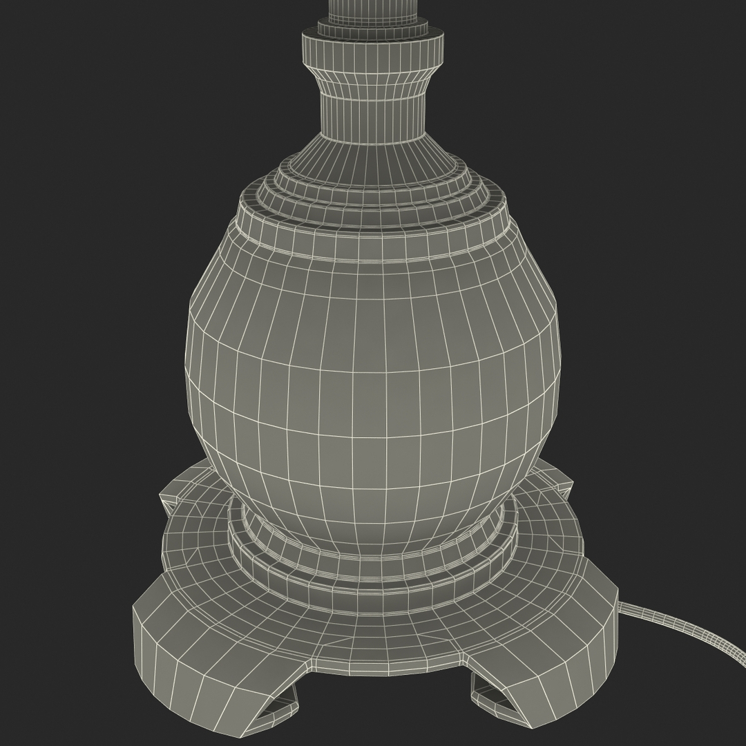 crystal accent table lamp 3d 3ds