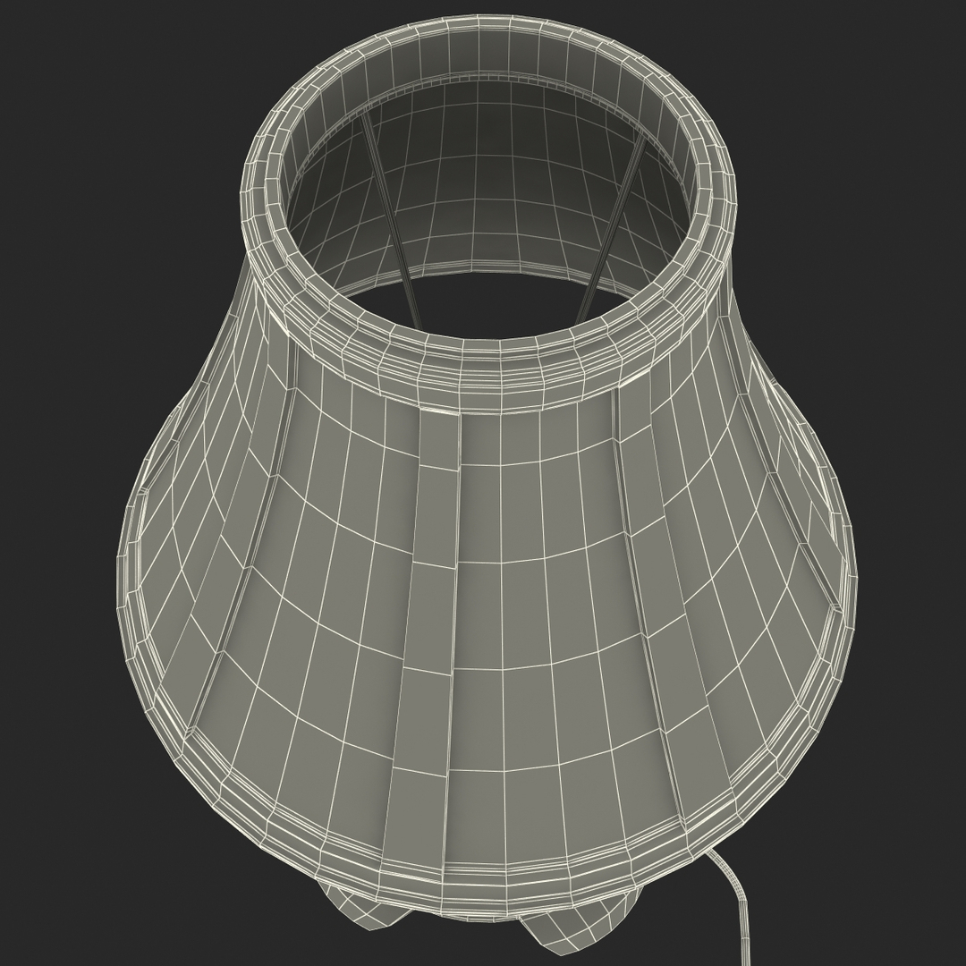 crystal accent table lamp 3d 3ds