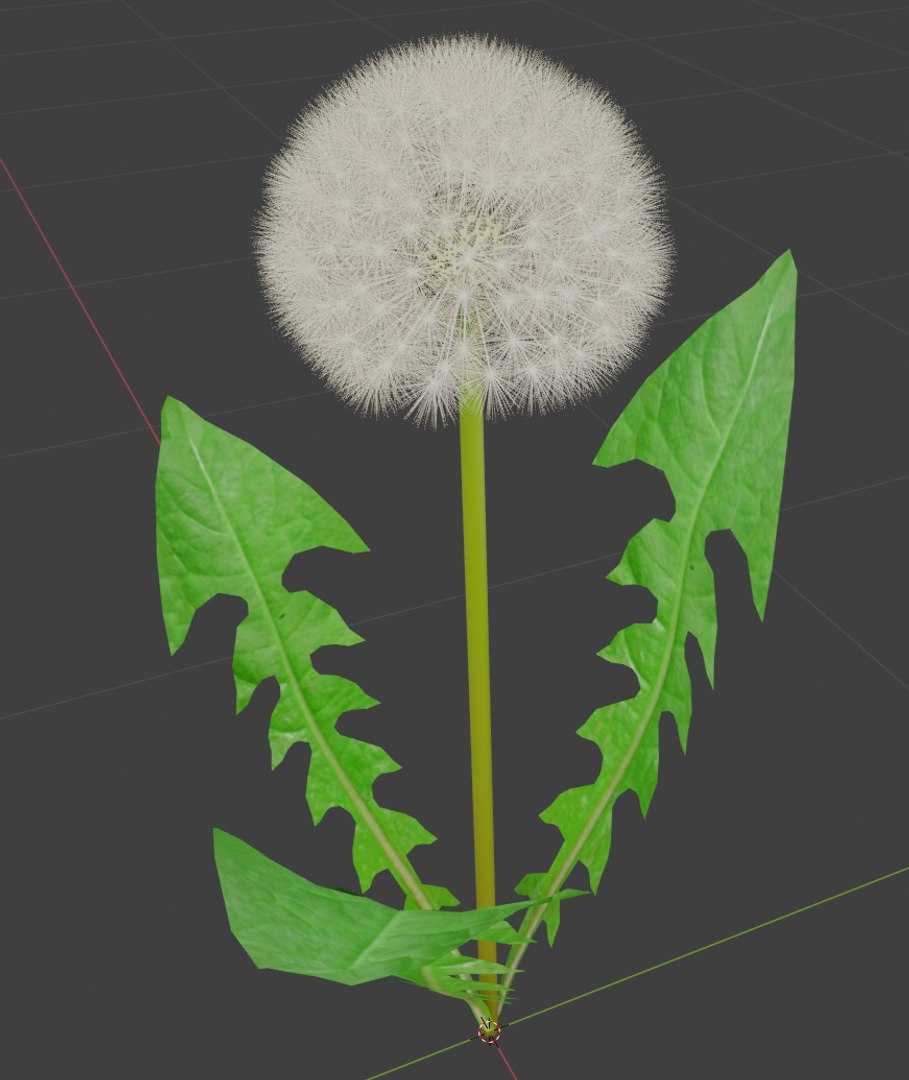 3D dandelion model - TurboSquid 1716801