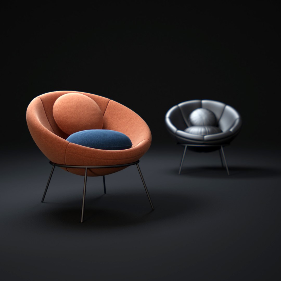 Bowl-chair 3d Model