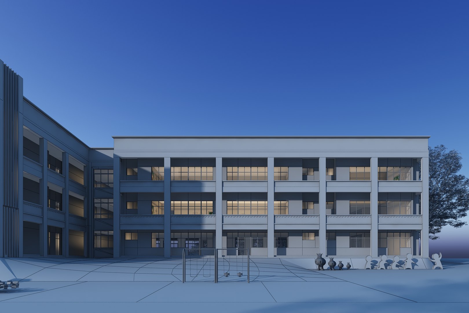 3D Classroom Building Model - TurboSquid 2124388