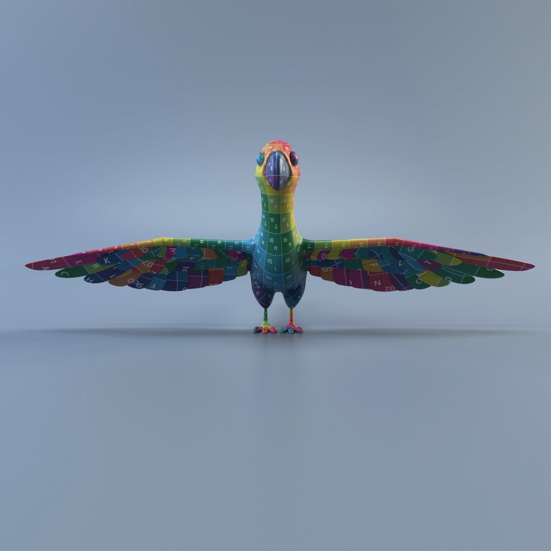 Macawcartoon 3D - TurboSquid 1947656