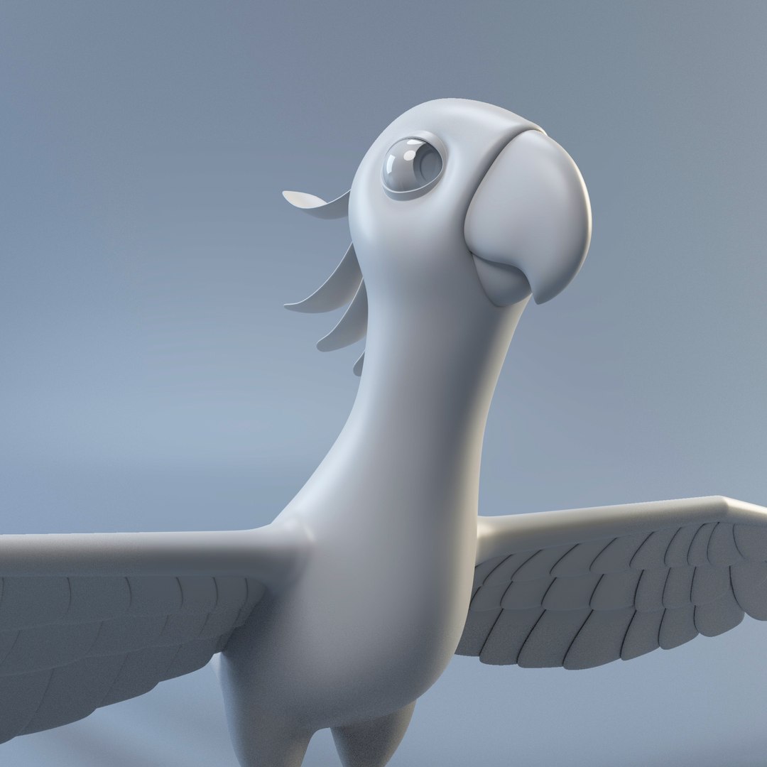 Macawcartoon 3D - TurboSquid 1947656