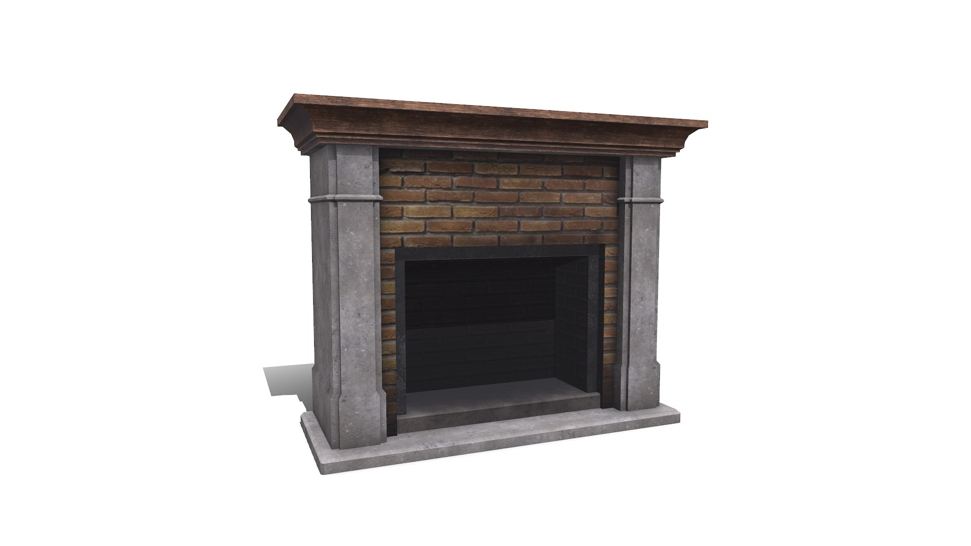 Free Fireplace Low-poly PBR 3D Model - TurboSquid 2043098