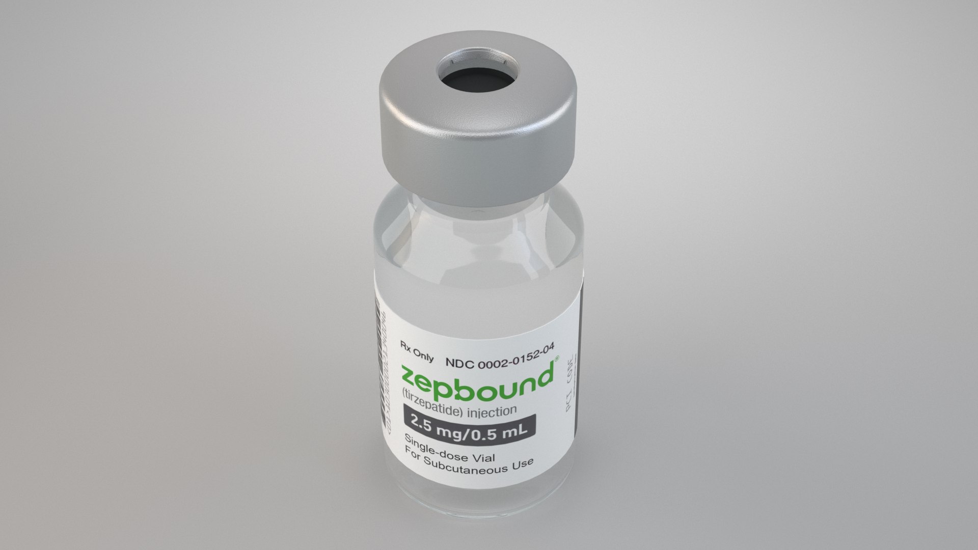 3D Zepbound Vial Model - TurboSquid 2386952