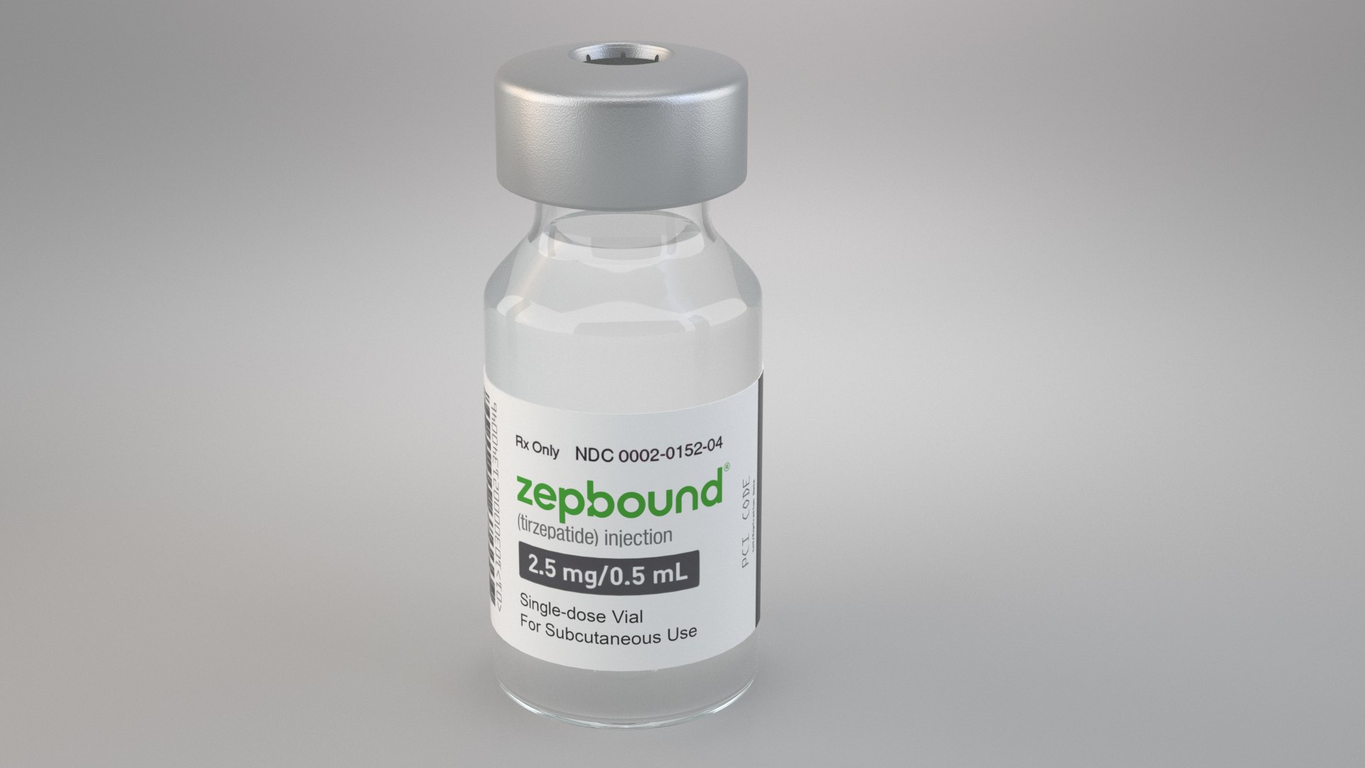 3D Zepbound Vial Model - TurboSquid 2386952