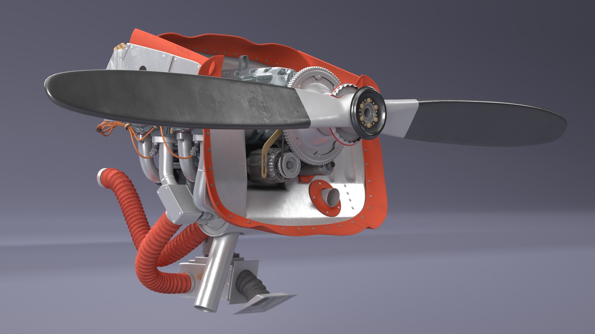 Lycoming O 320 Piston Aero Engine New 3D - TurboSquid 1987011