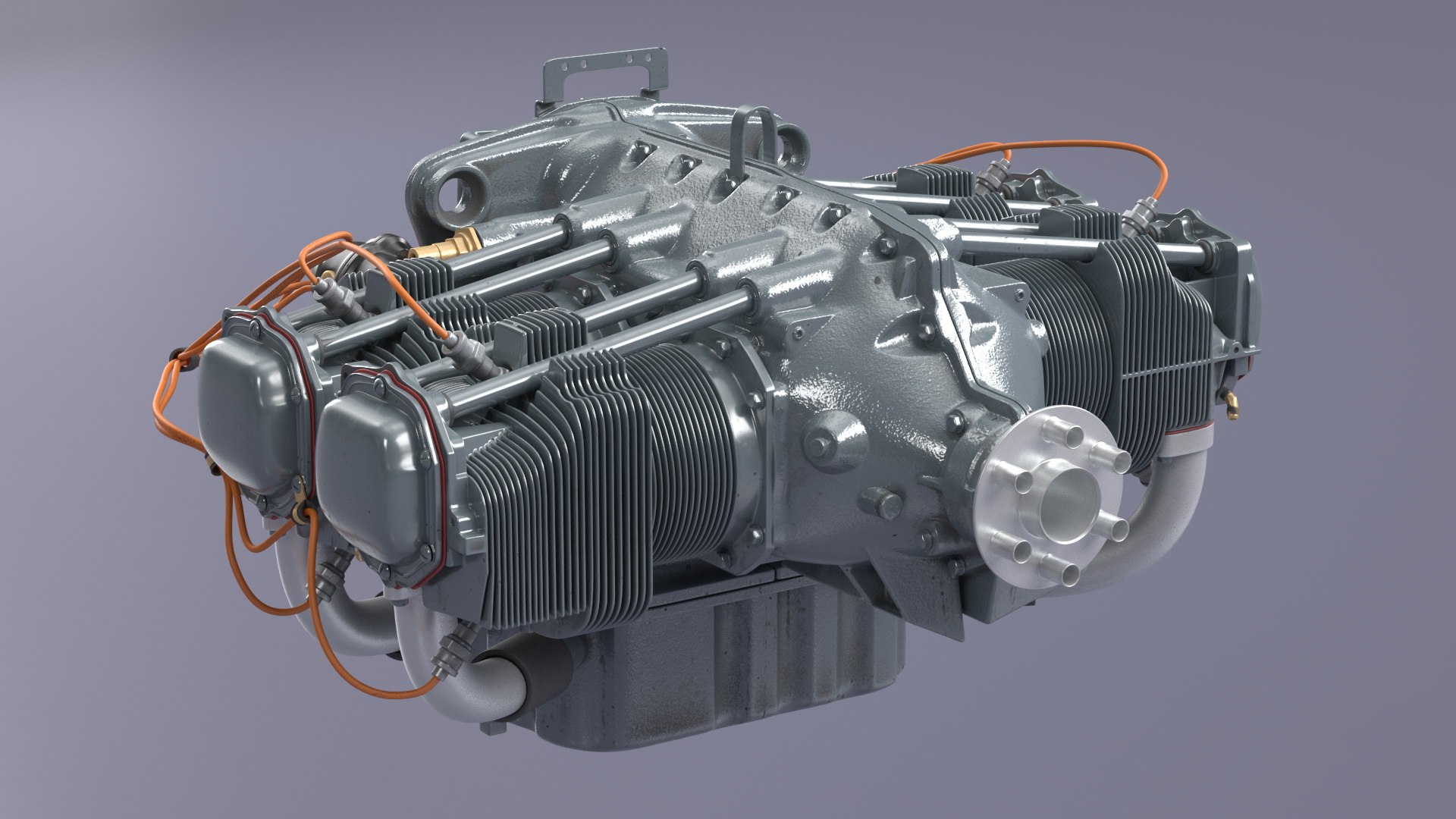 Lycoming O 320 Piston Aero Engine New 3D - TurboSquid 1987011