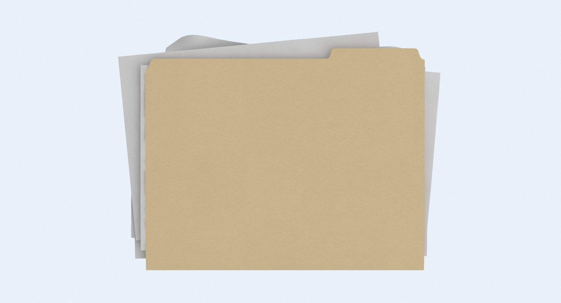 3d Stuffed File Folder Model