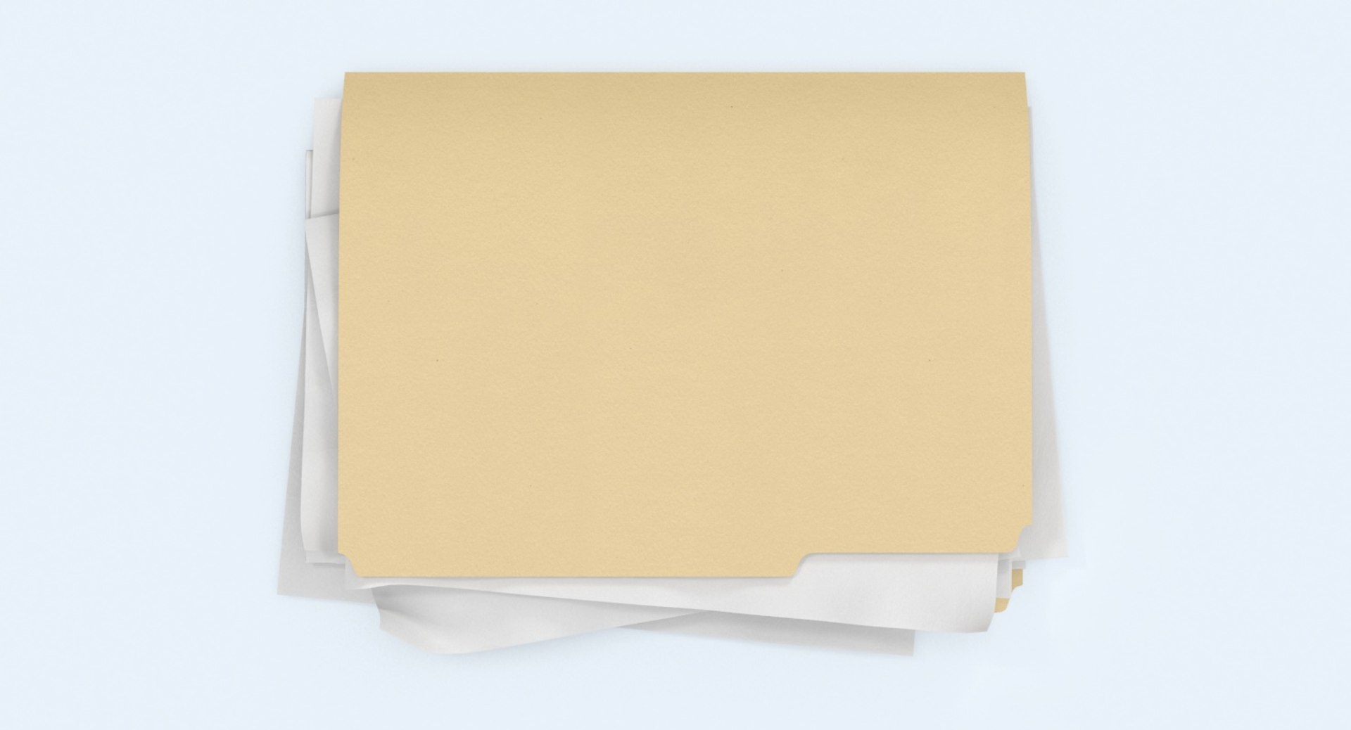3d Stuffed File Folder Model