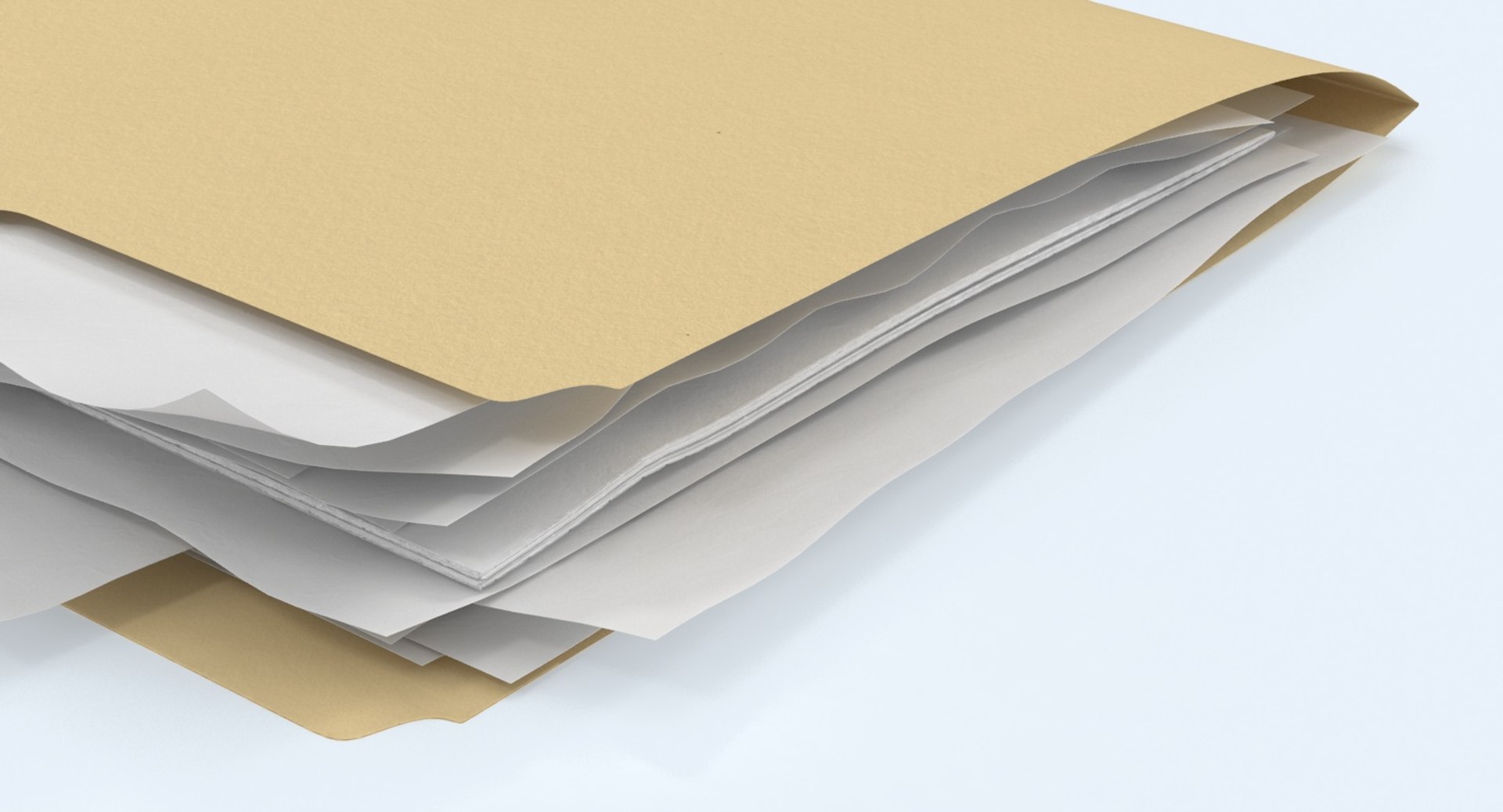 3d Stuffed File Folder Model