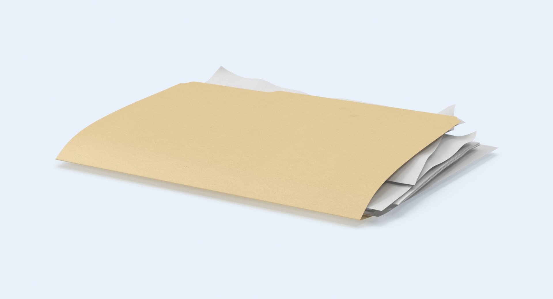 3d Stuffed File Folder Model