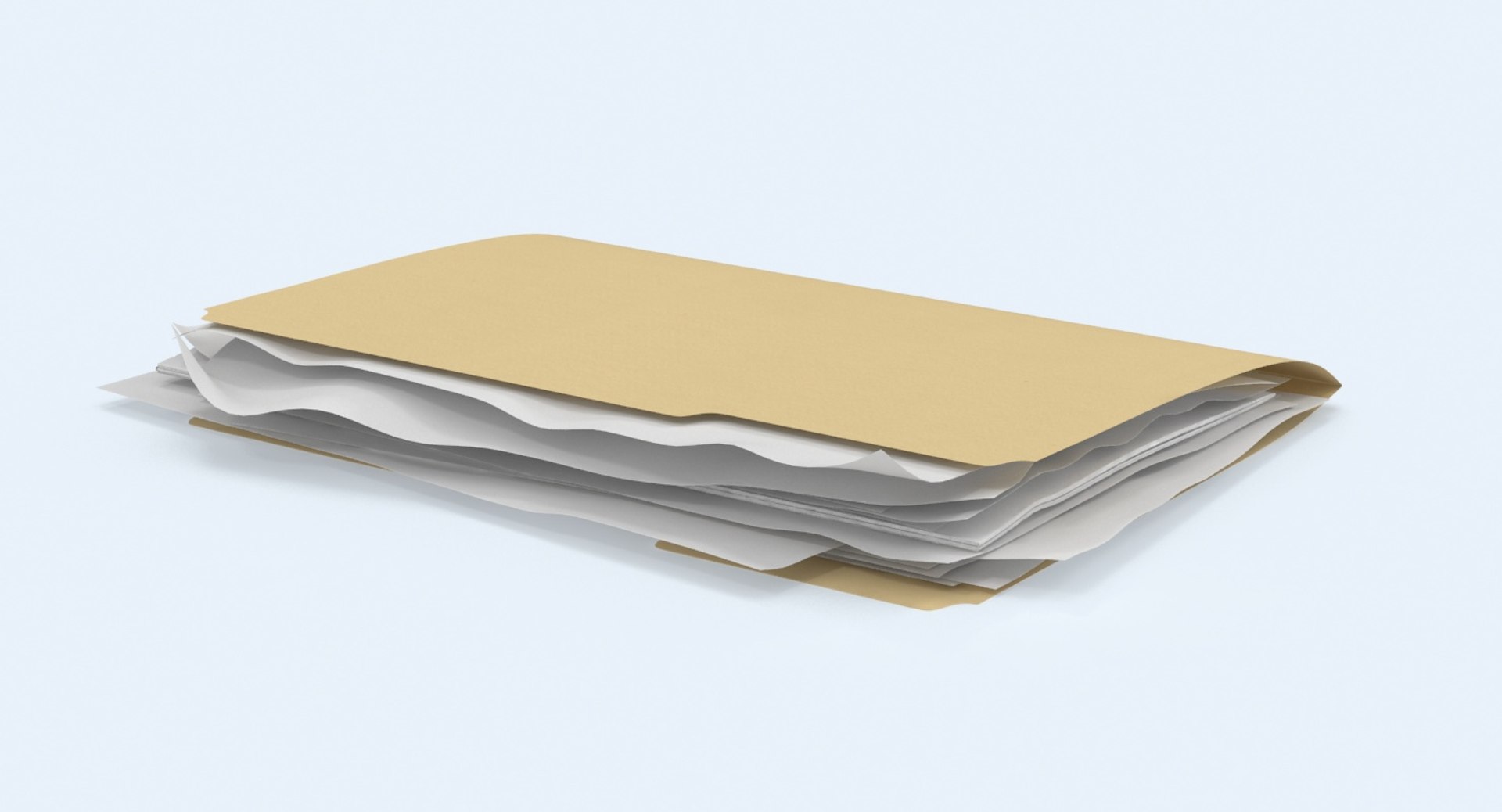 3d Stuffed File Folder Model