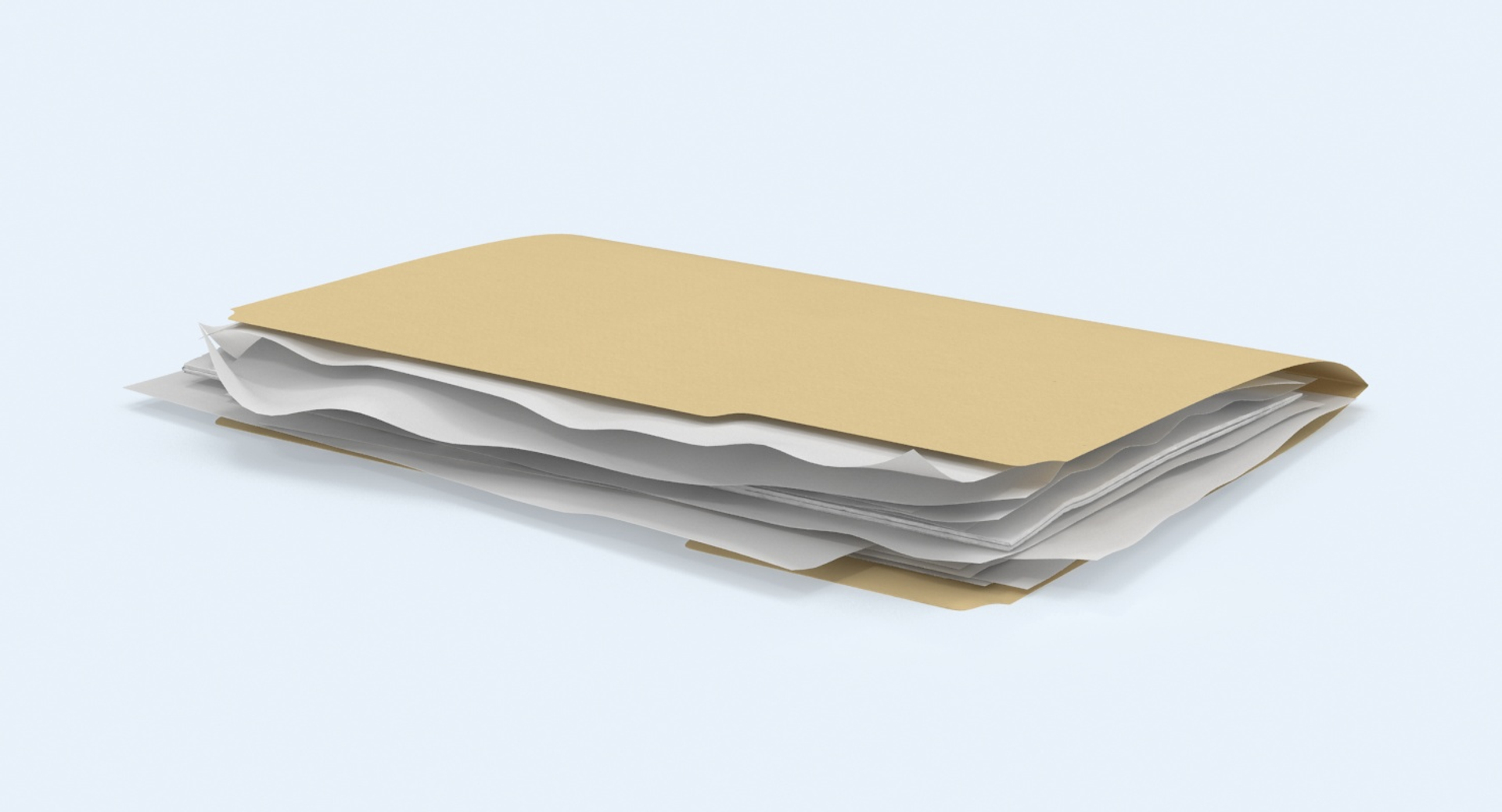 3d Stuffed File Folder Model