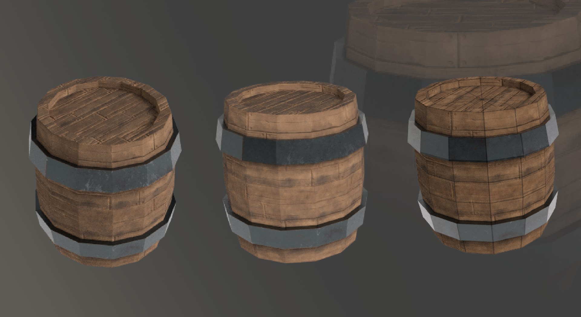 3D Model Stylized Barrel - TurboSquid 1994826