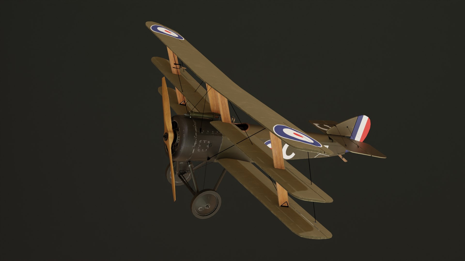 3D Sopwith Triplane GameReady model model - TurboSquid 2120146