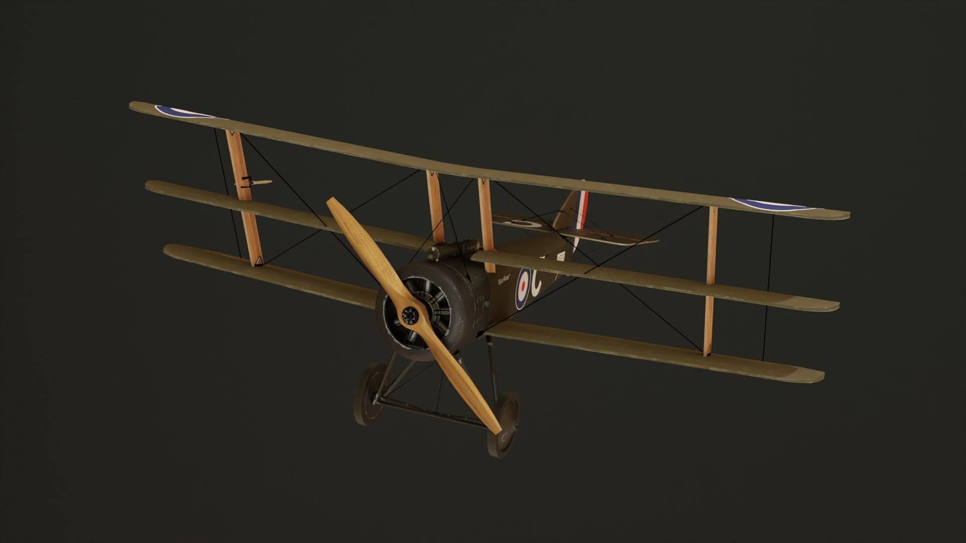 3D Sopwith Triplane GameReady model model - TurboSquid 2120146