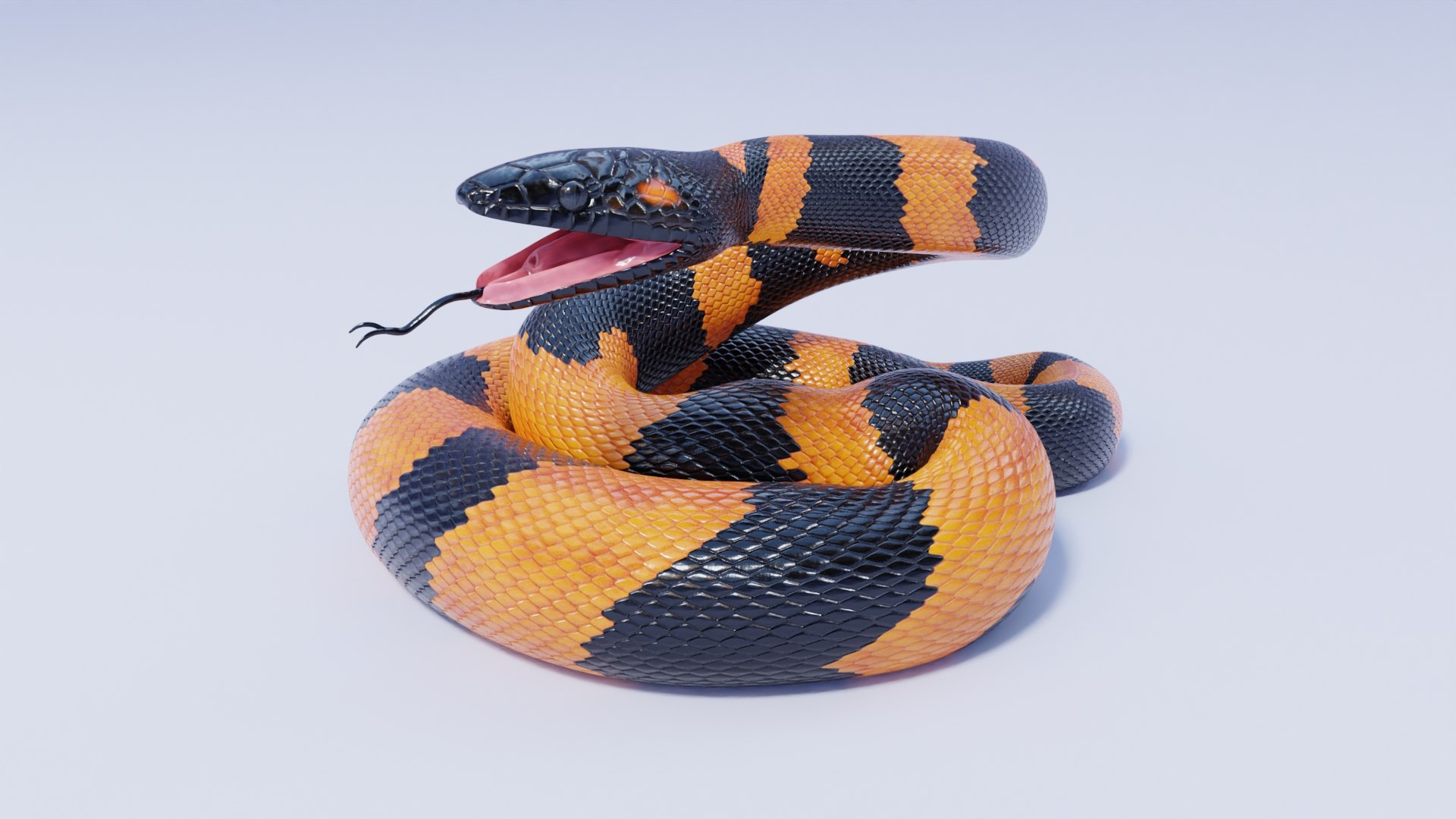 3D Bismarck Ringed Python - Static Poses - TurboSquid 2020535