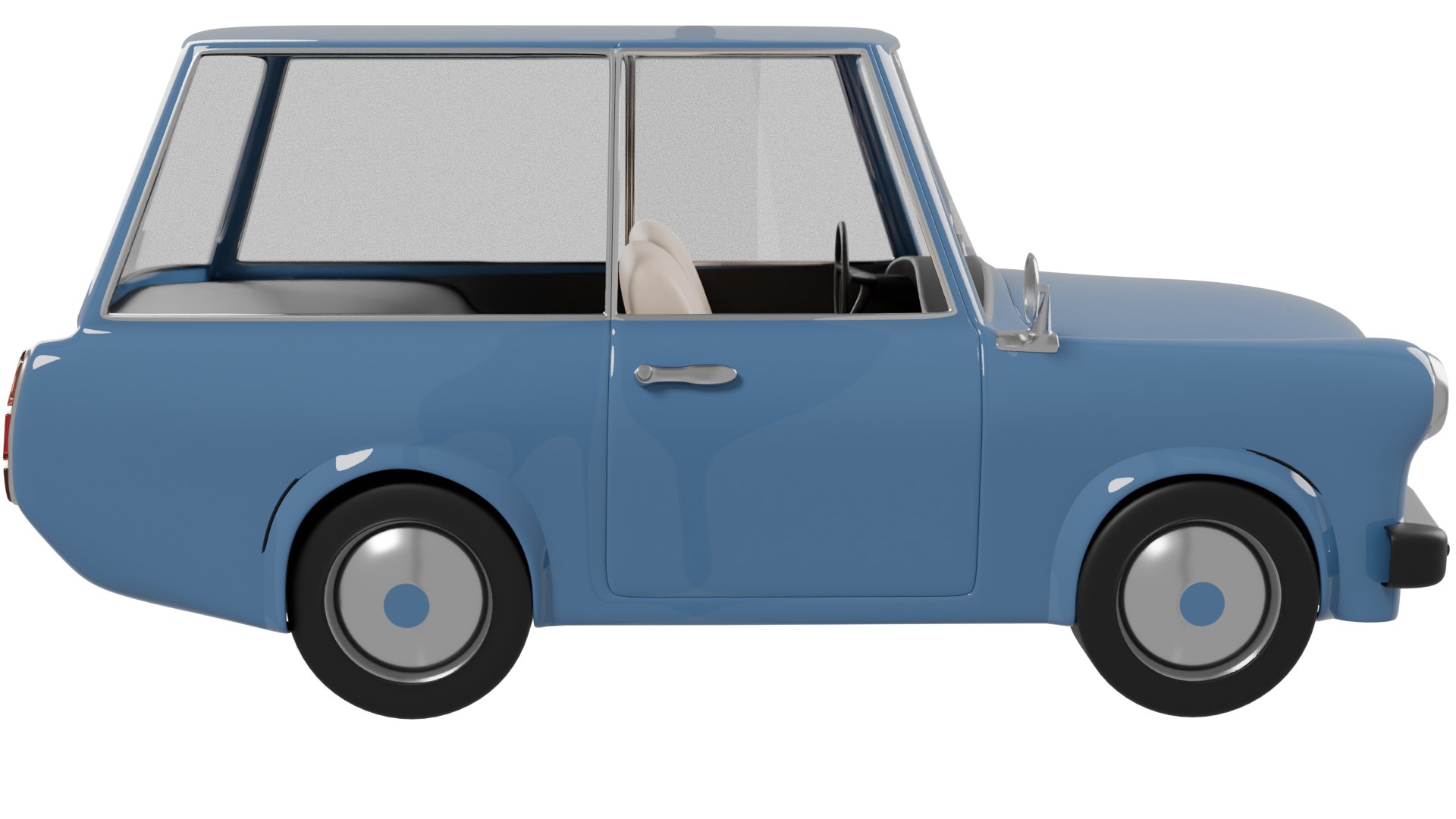 Cartoon Wagon Car 3D Model - TurboSquid 2320616