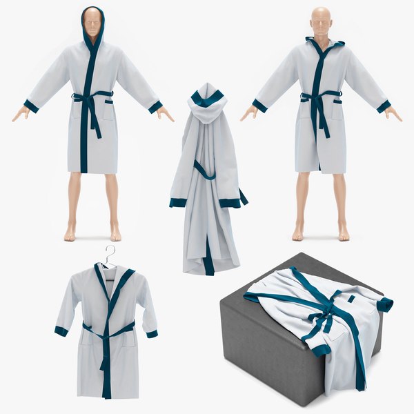 3d model bathrobe bath