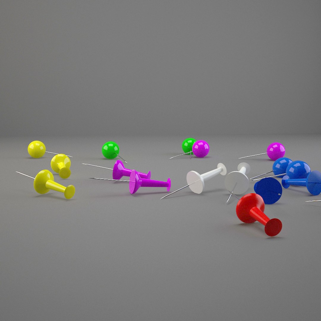 Free Paper Pin 3d Model