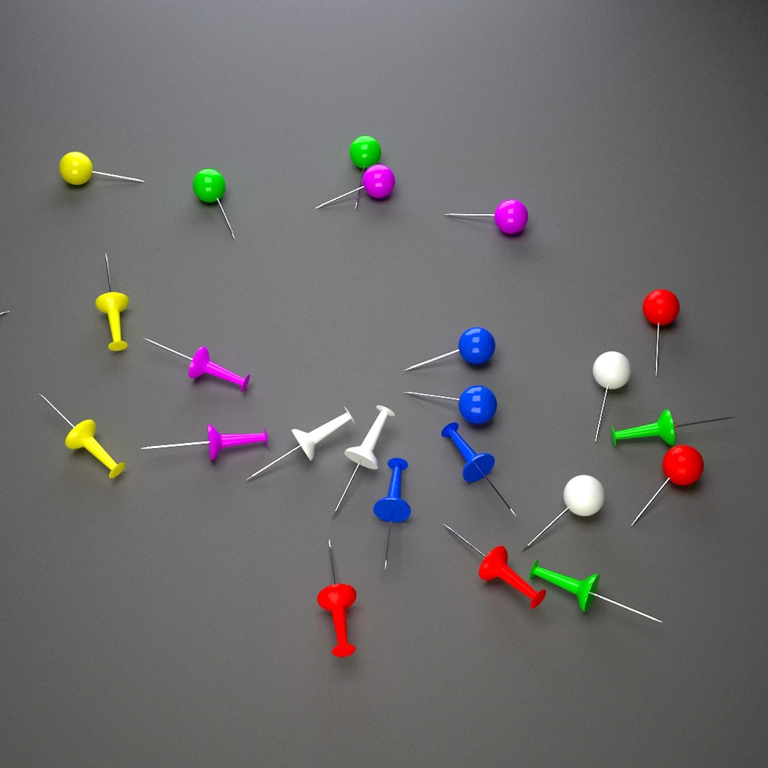 Free Paper Pin 3d Model