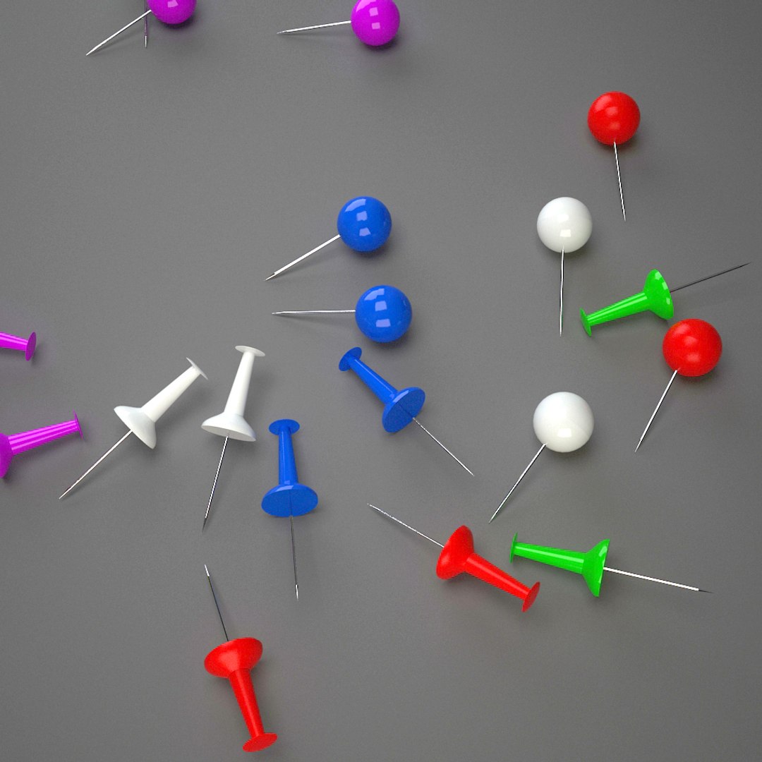 Free Paper Pin 3d Model