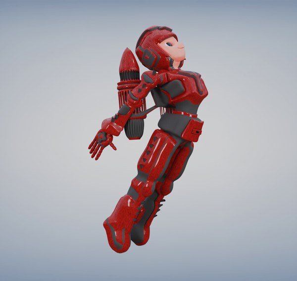 3D cartoon space robot character - TurboSquid 1438032