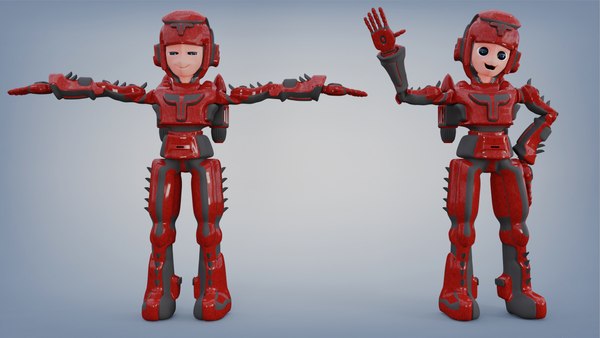 3D cartoon space robot character - TurboSquid 1438032
