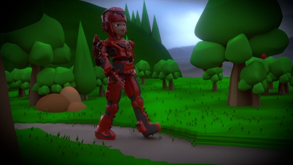 3D cartoon space robot character - TurboSquid 1438032