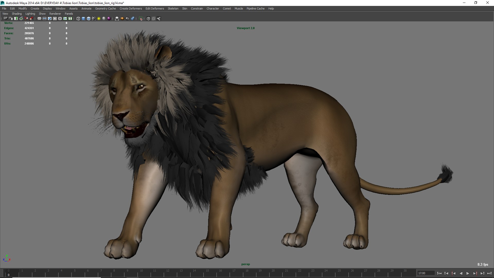 Free Tobias Lion Rig 3D - TurboSquid 1415806