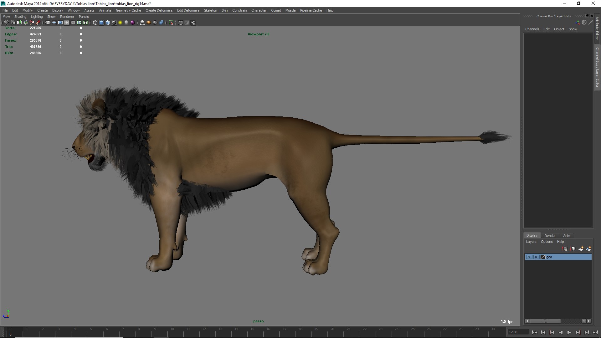 Free Tobias Lion Rig 3D - TurboSquid 1415806