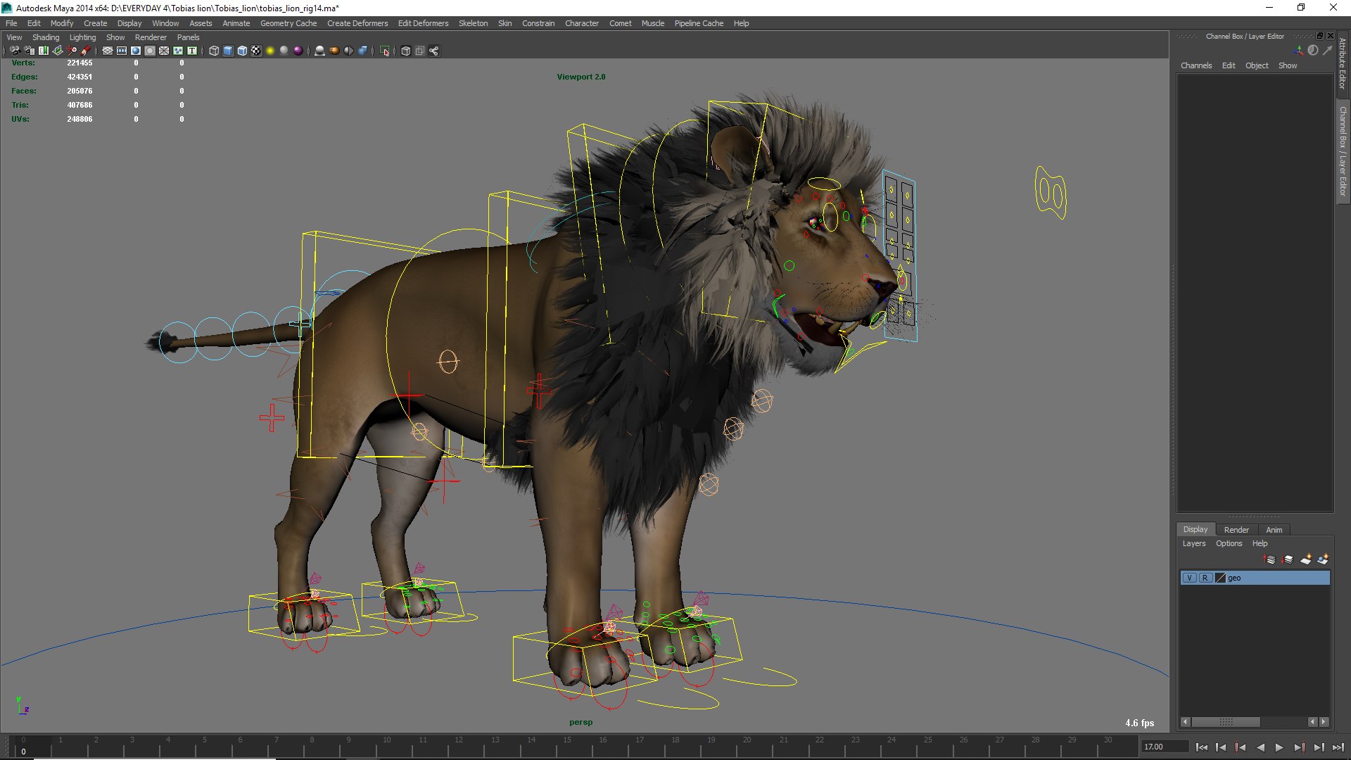 Free Tobias Lion Rig 3D - TurboSquid 1415806