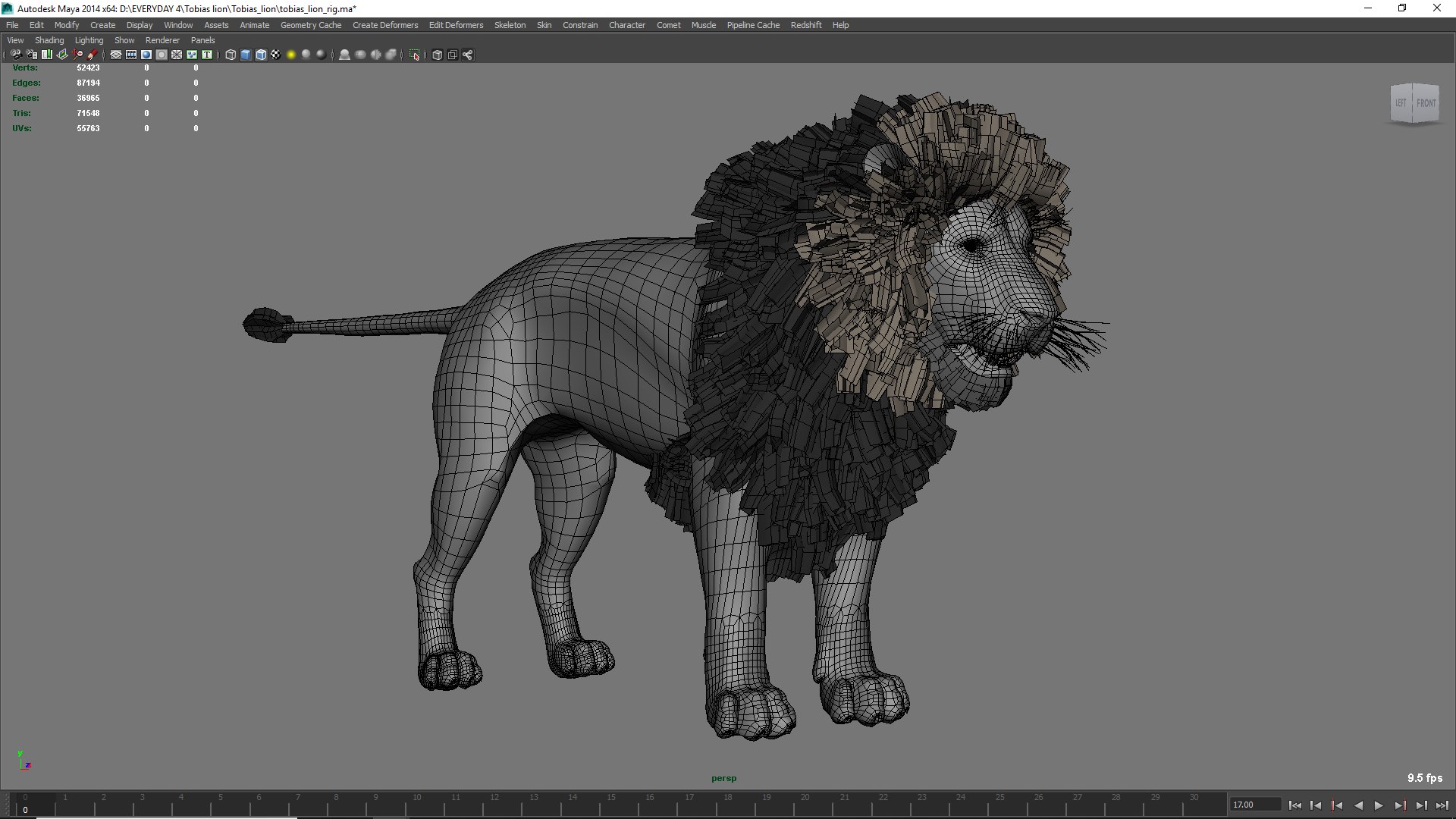 Free Tobias Lion Rig 3D - TurboSquid 1415806