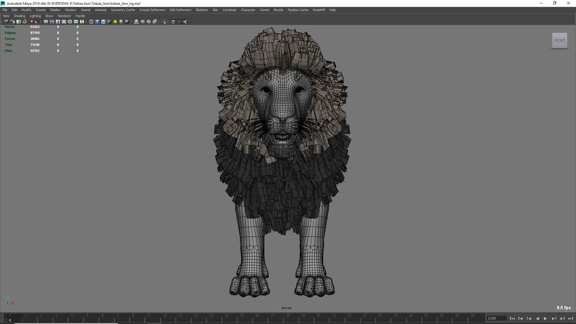 Free Tobias Lion Rig 3D - TurboSquid 1415806
