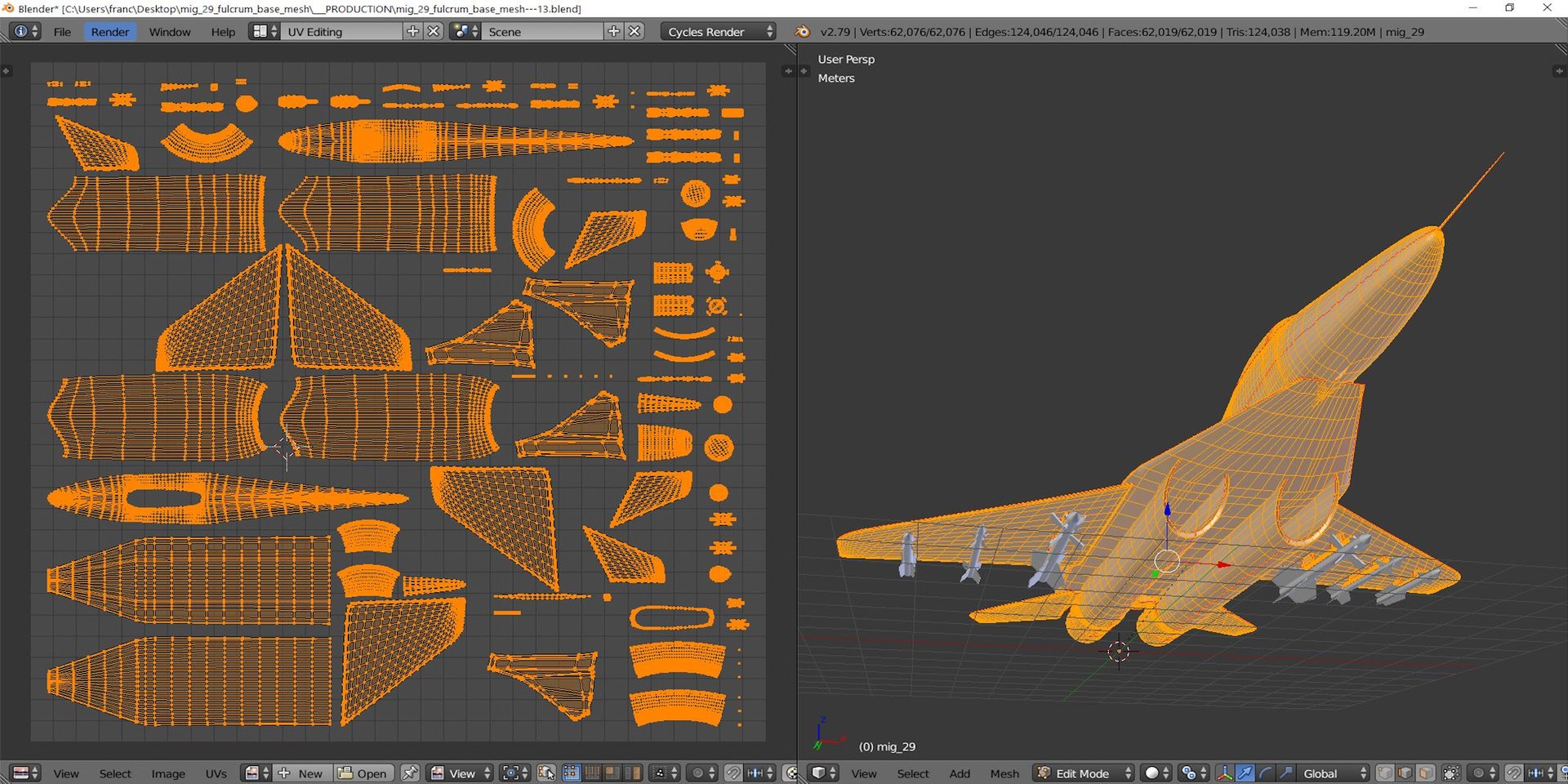 Mig-29 Fulcrum Mig 29 3d Model